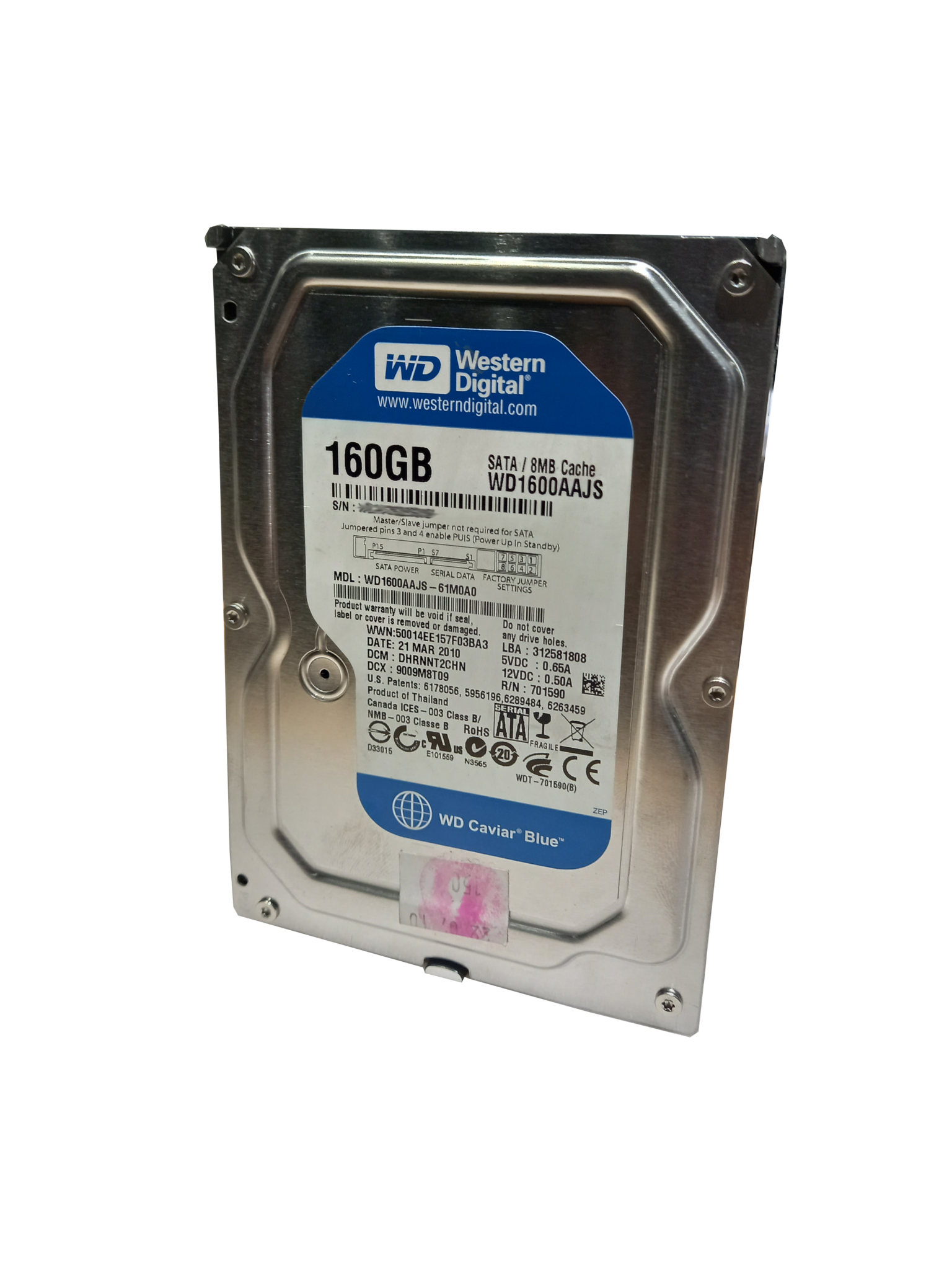 Disco rígido 3,5 SATA 160gb HDD – Reciclarg